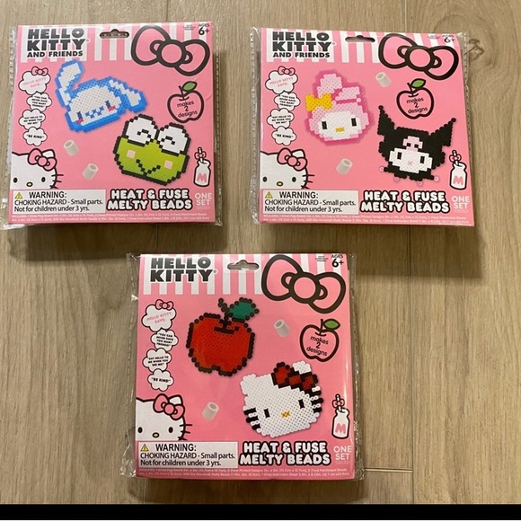 Sanrio Toys Hello Kitty And Friends Heat And Fuse Melty Beads Set Of 3 Poshmark